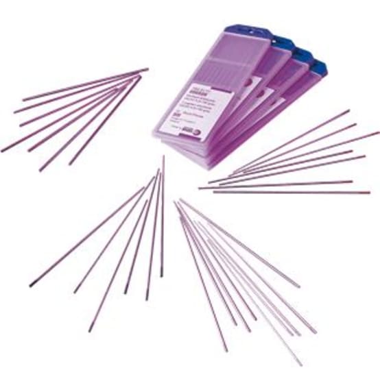 Etui de 10 électrodes tungstène lilas E3 D2,4 L150 - ABICOR BINZEL - 700.0299 - Gamm vert