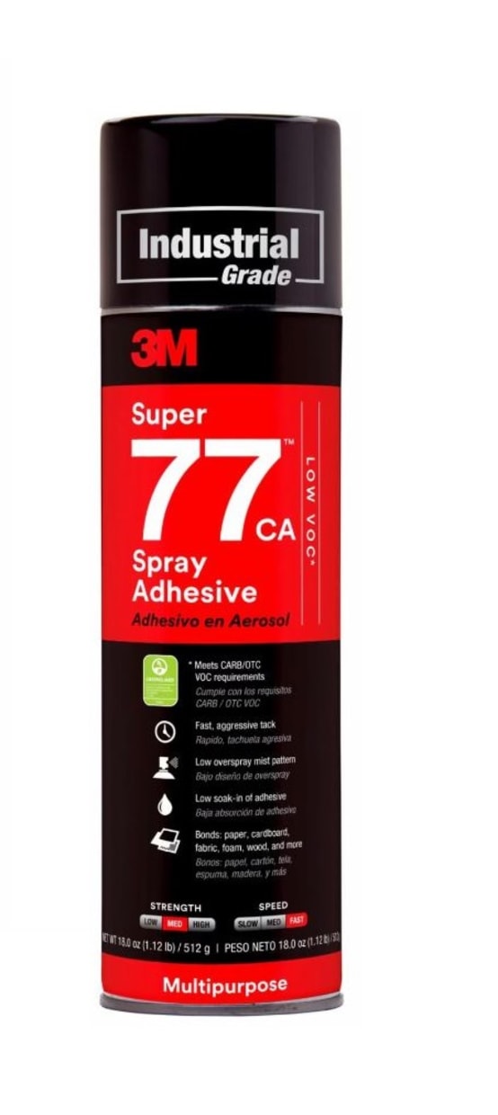 Colle aérosol multi-usage 77 500ml - 3M - 14180 - Gamm vert