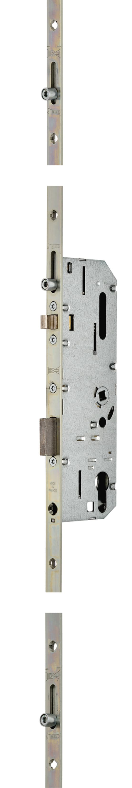 Serrure 4 points série 20215 automatique L2150 têtière 18mm Axe 50mm ...