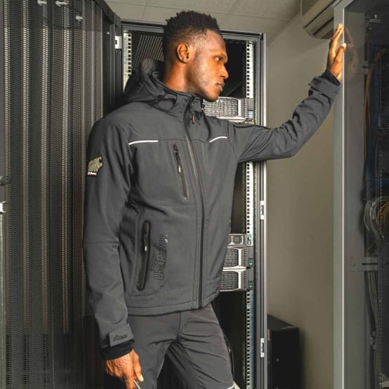 Veste de travail isolante softshell U-POWER SPACE Homme Gris L - Gamm vert