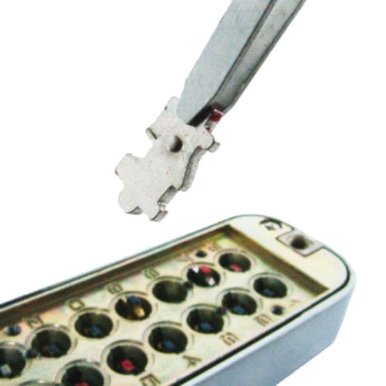 Verrou à code mécanique JOKEY 500 chrome satiné - LOKOD - 28103-J - Gamm vert