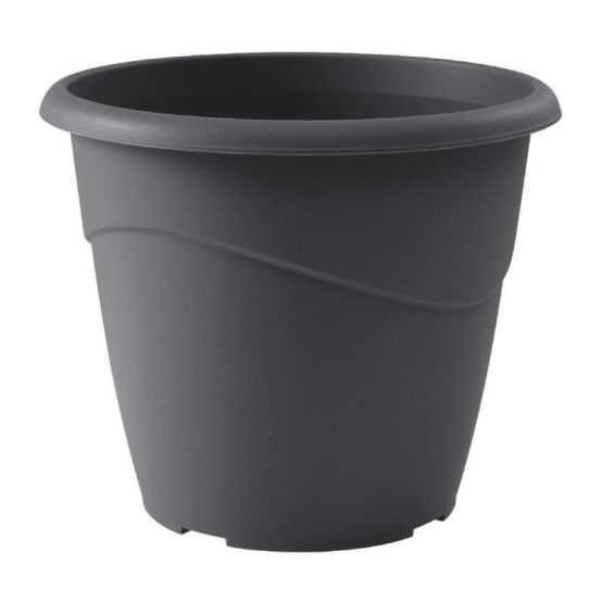 Eda Pot De Fleur Rond Non Perce Marina - O 40 X H 33,7 Cm - 23 L - Gris ...