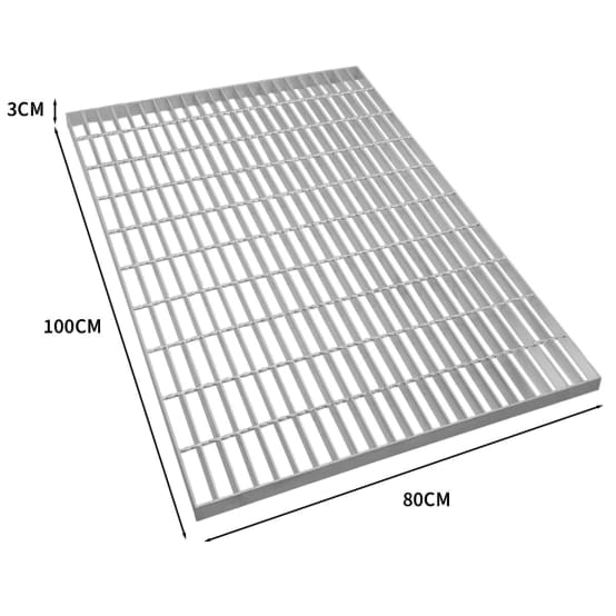 Grille caillebotis en Acier Galvanisé - 1000mm x 800mm - Gamm vert