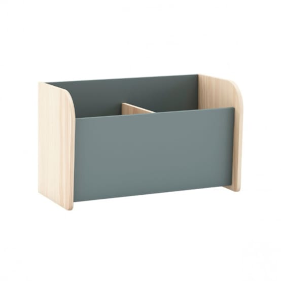 Coffre à jouet en pin massif naturel et MDF laqué vert kaki - KAINA - Gamm vert