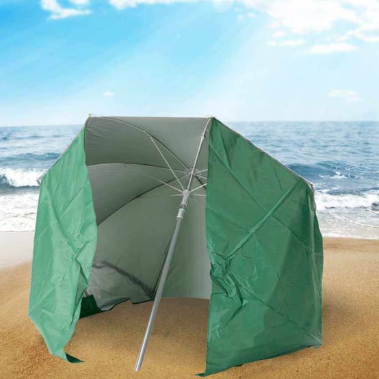 Parasol de plage pliable et léger 200 cm tenda Mare - Gamm vert