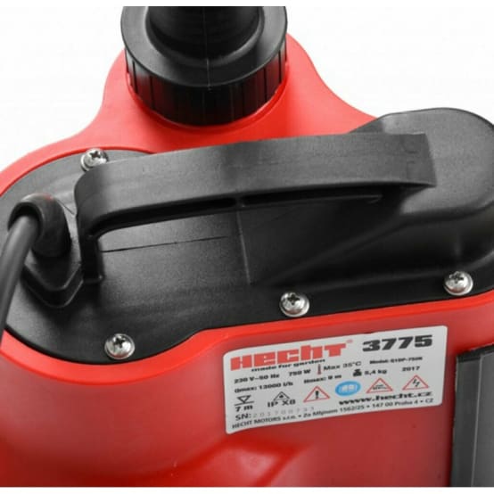 Hecht 3775 Pompe submersible pour eaux usees electrique 750W 13000 l/h - Gamm vert