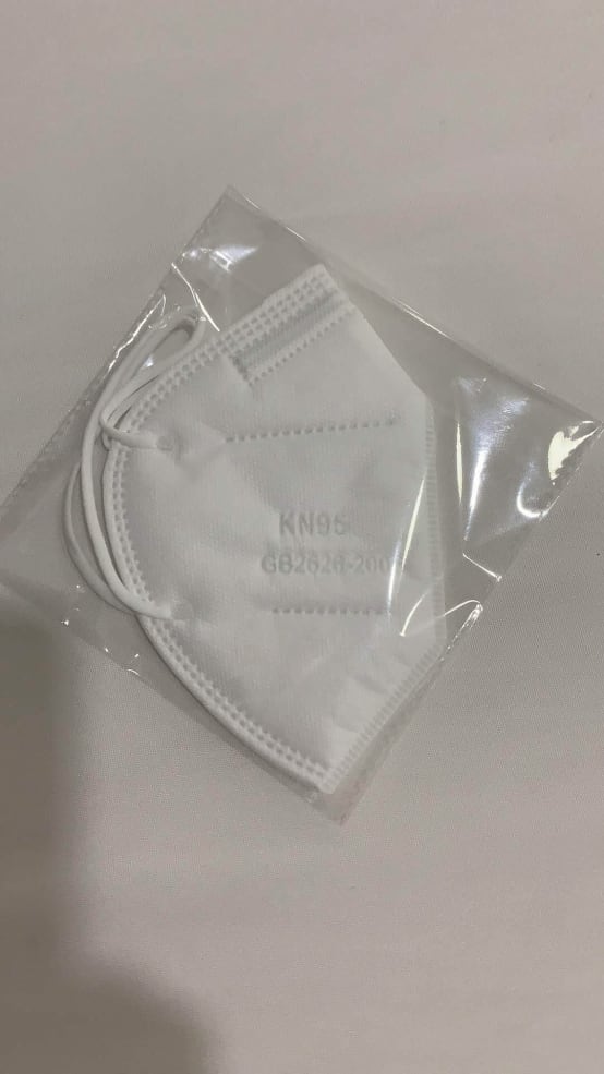 Boîte de 30 masques respiratoires pliables jetables FFP2 KN95 > 95 % blanc - MASQUES3 - Gamm vert