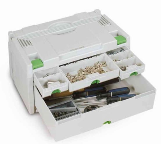 Systainer SYS 3-SORT/4 FESTOOL - 4 tiroirs - 491522 - Gamm vert