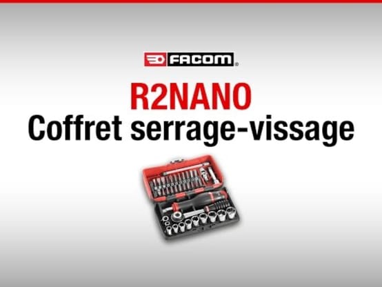 Coffret FACOM douilles de serrage et vissage - 1/4' - R2NANOPB - Gamm vert
