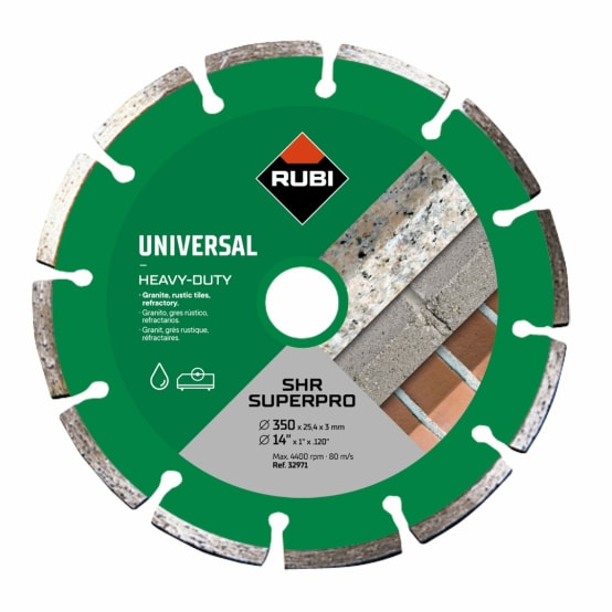 DISQUE SHR 350mm SUPERPRO RUBI - Gamm vert
