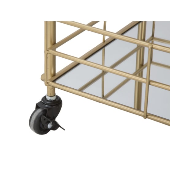 Desserte Design 3 Niveaux "Glamour" 80cm Or - Gamm vert