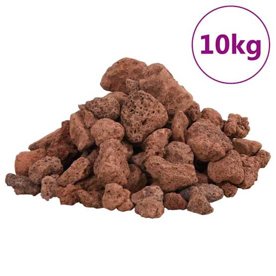 Roches volcaniques 10 kg rouge 1-2 cm vidaXL 155311 - Gamm vert