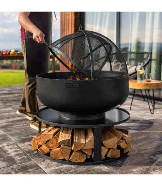 Braséro de jardin XXL PALERMO, 60cm de diamètre, acier naturel ...