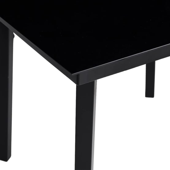Table bois composite Beloeil Noir 80 X 80 X 74 cm - P87209N - Gamm vert