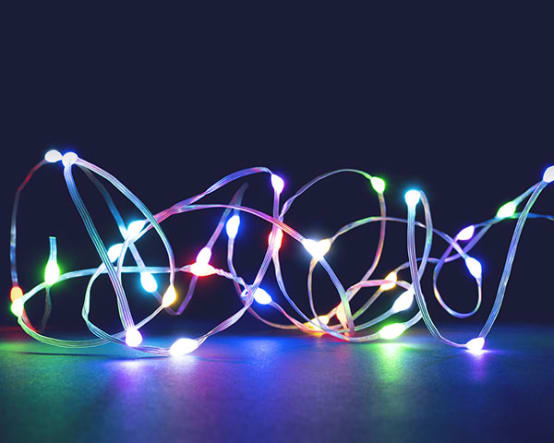 Guirlande Micro LED RGB pilotable avec télécommande L.9.9 m 100 LED Blachere Illumination - Gamm ...