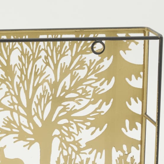 Photophores en métal Cerf rectangulaires - Gamm vert