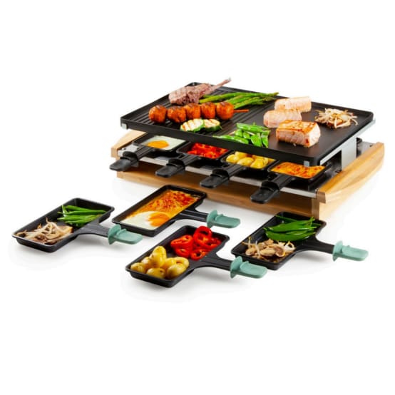 Appareil à raclette 8 personnes 1200w + grill DO9246G Domo - Gamm vert