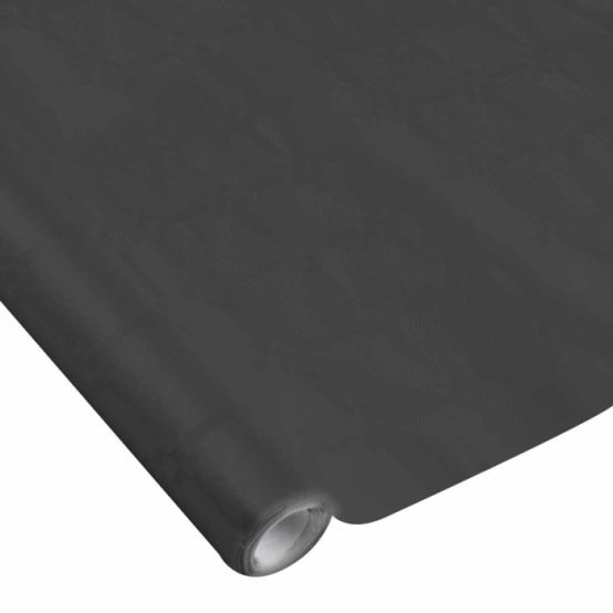 Nappe Papier "Damassée" 1,18x5m Noir - Gamm vert