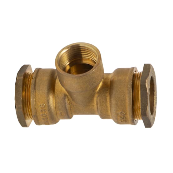 Raccord té femelle d25 3/4" laiton - Gamm vert