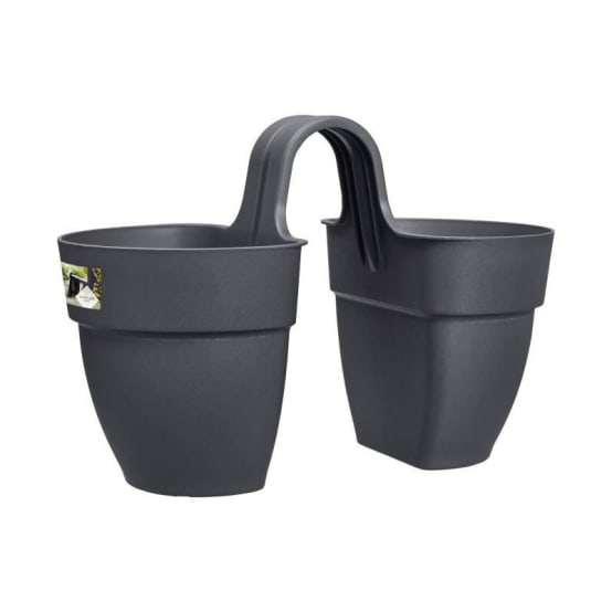 Elho - Pot De Fleurs - Vibia Campana Flower Twin 21 - Anthracite ...