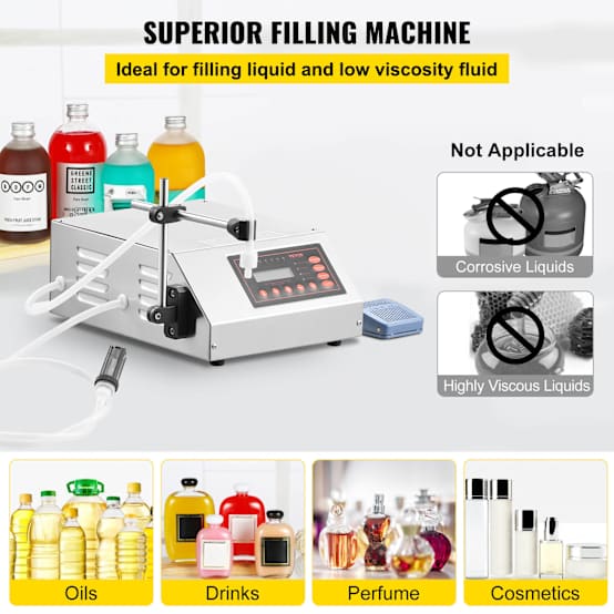 Machine remplissage liquide numérique 5 ml-3500 ml, remplisseur anti ...