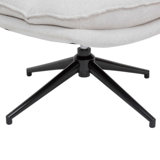 Fauteuil bas pivotant Harper lin Atmosphera - Gamm vert