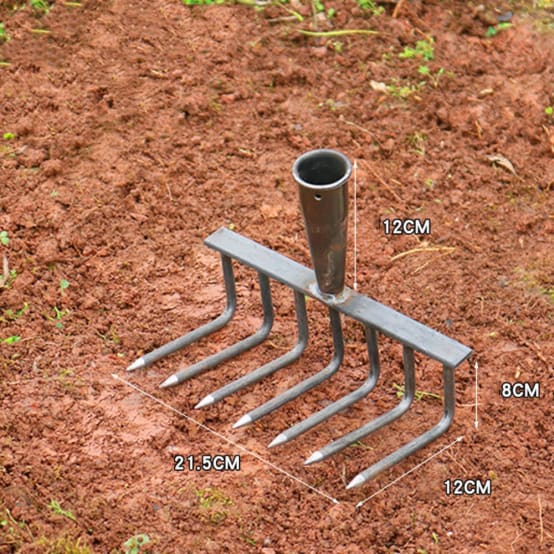 Râteau Agricole Multifonctionnel 7 Dents MCBOSON - Gamm vert