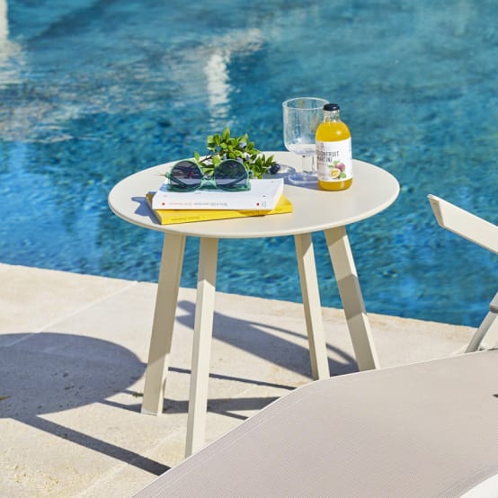 Table basse Saona D 50 cm argile Hespéride - Gamm vert