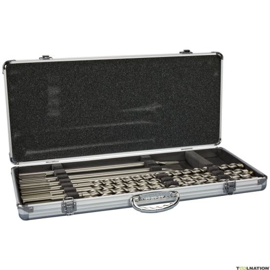 Coffret burins et forets SDS-Max - 7 pièces - MAKITA - D-40571 - Gamm vert