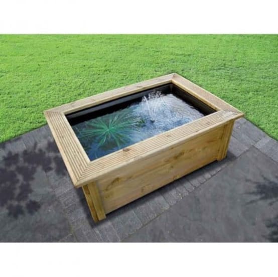 Bassin préformé Quadra 365 L , Cadre en acier inoxydable - Gamm vert