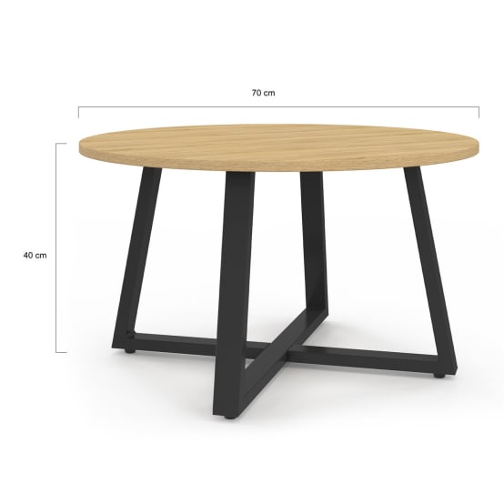 Table basse ronde SELMA 70 cm - Gamm vert