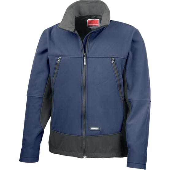 Veste d'activité Softshell Result Bleu Marine L - Gamm vert