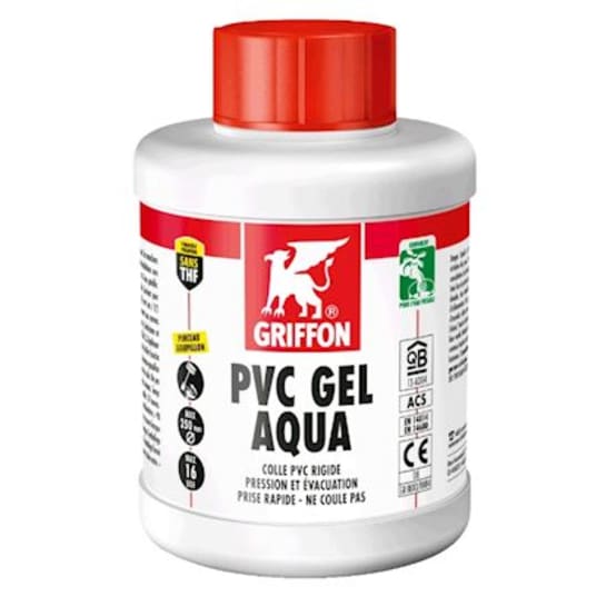 Colle PVC Gel Aqua spéciale eau potable GRIFFON pot 500 ml - 6140215 ...