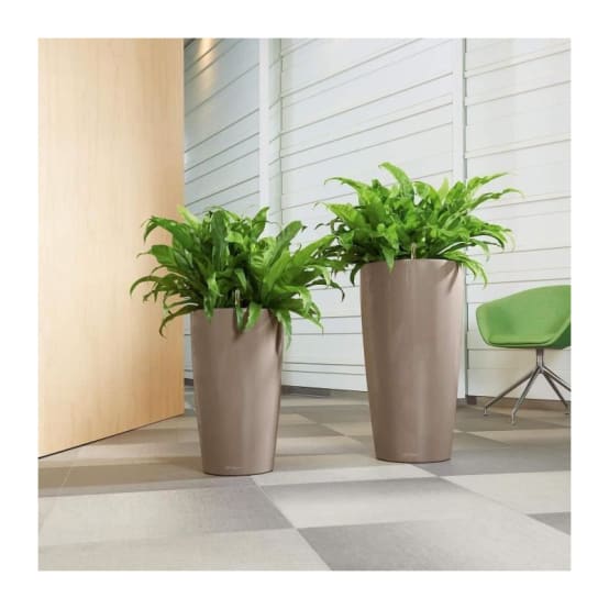 Pot De Fleur Rondo Premium 40 - Lec - Kit Complet - Taupe Brillant ...