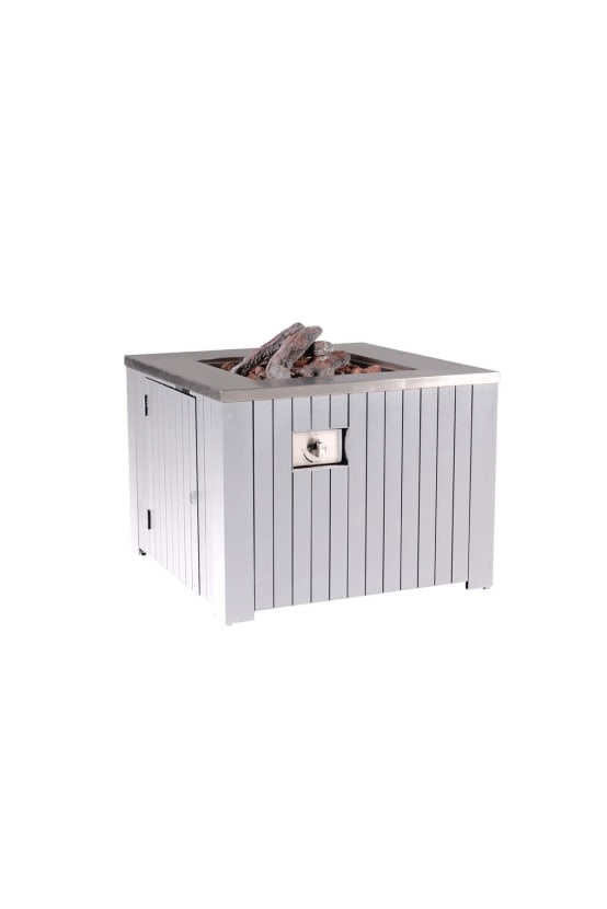 Cheminée Cozy Living Faro - blanc - aluminium - 80x80 cm - 50 Mb - Gamm ...