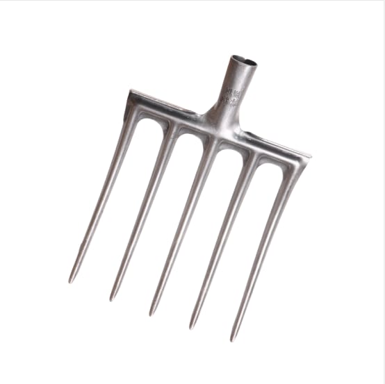 Fourche de retournement de sol tout acier Fourche en acier à 5 dents ...