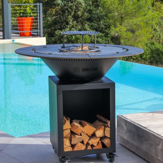 Pack Découverte Brasero CLASSIQUE Double Cuve Acier Thermolaqué 83x90cm ...