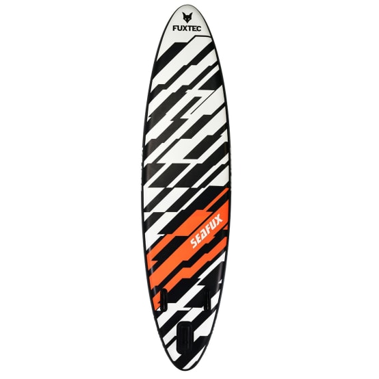 Stand Up Paddle Board gonflable FUXTEC 320 x 81 x 15 cm - blanc noir ...