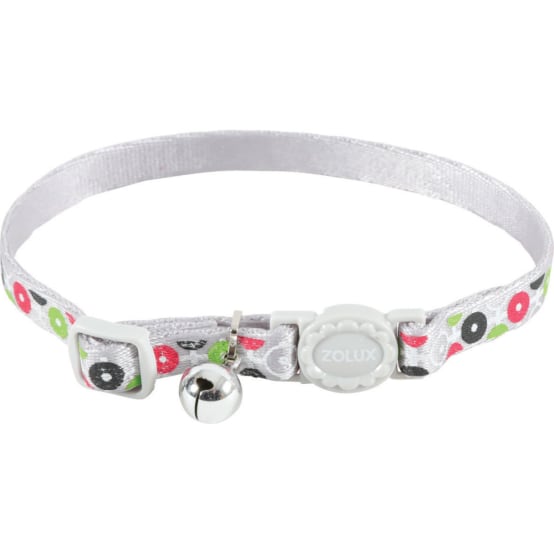 zolux - Collier ARROW nylon réglable de 17 à 30 cm gris pour chat ...