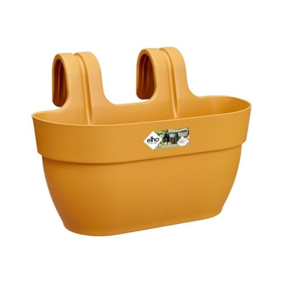 Elho - Pot De Fleurs - Vibia Campana Easy Hanger Medium - Jaune Miel ...
