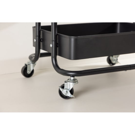 Étagère 4 Niveaux en Métal "Manaus" 104cm Noir - Gamm vert