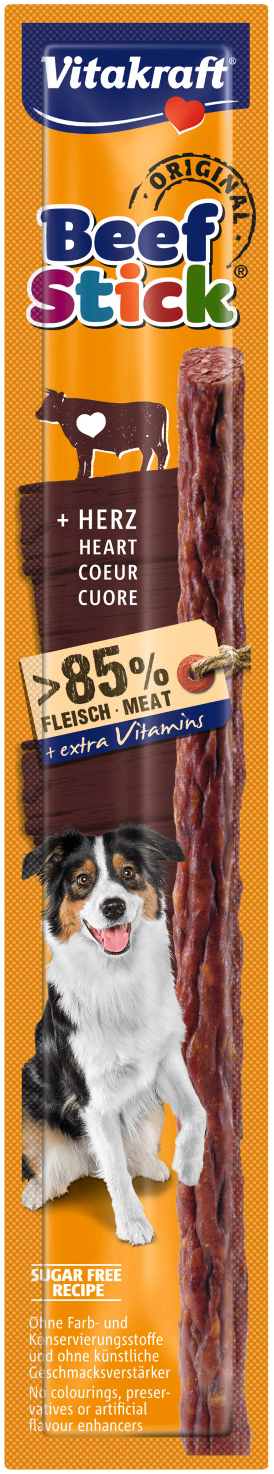 Vitakraft - Beef stick saveur Cœur pour chien 12 g - Gamm vert
