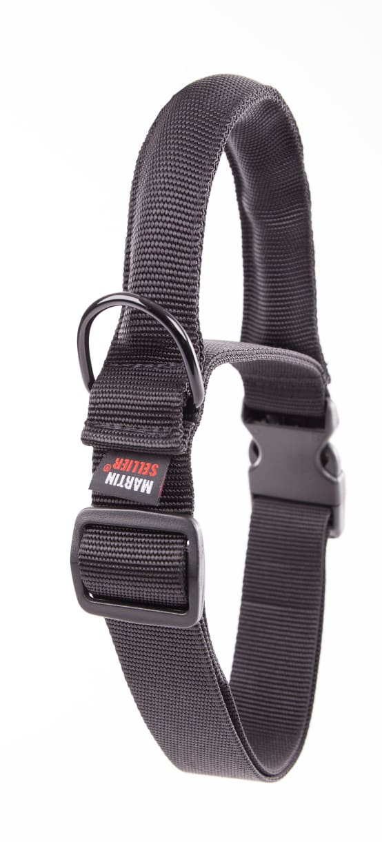 Collier Chien Intervention Nylon Noir – MARTIN SELLIER - Gamm vert