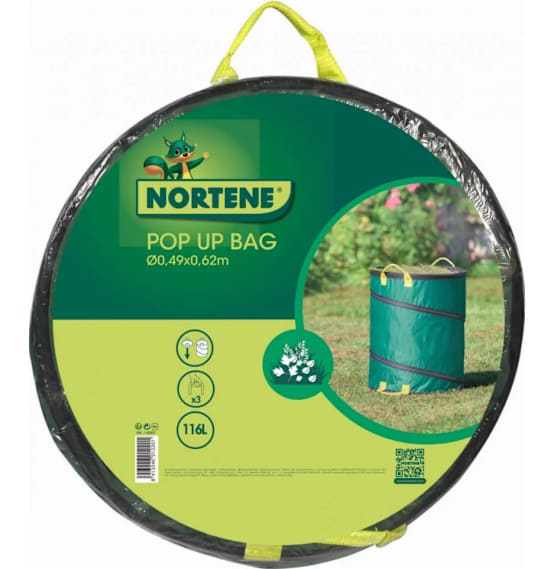 Nortène - Sac à déchets Pop-Up en polyester Verts 116 L - Gamm vert