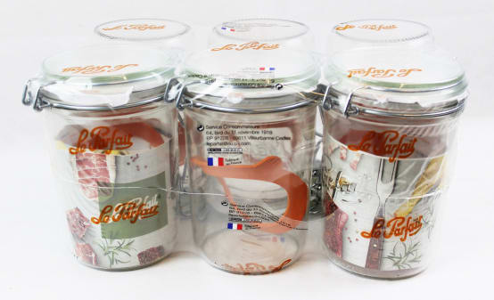 Le parfait - Pot Terrine x6 1 Litres Ø.10 cm - Gamm vert