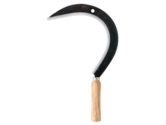 Faucille à herbe droite manche bois 45 cm 0,24kg – LEBORGNE - Gamm vert