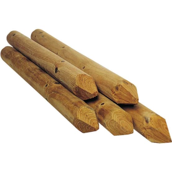 Poteau Rond Épointé Pin Autoclave - Gamm vert