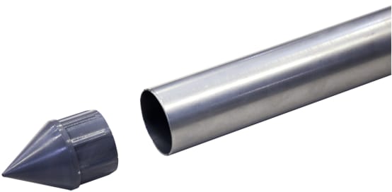 Mât de fixation pour voile d'ombrage Ø.20 mm x H.2,70 m - Gamm vert