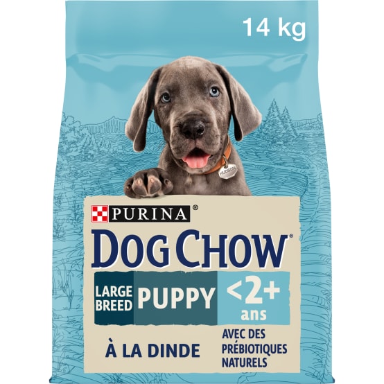 Croquettes chiot Large Breed Dinde 14 kg - DOG CHOW - Gamm vert