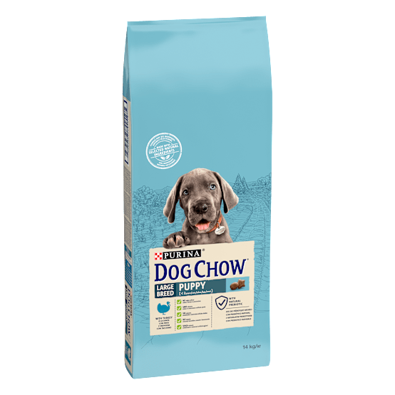 Croquettes chiot Large Breed Dinde 14 kg - DOG CHOW - Gamm vert